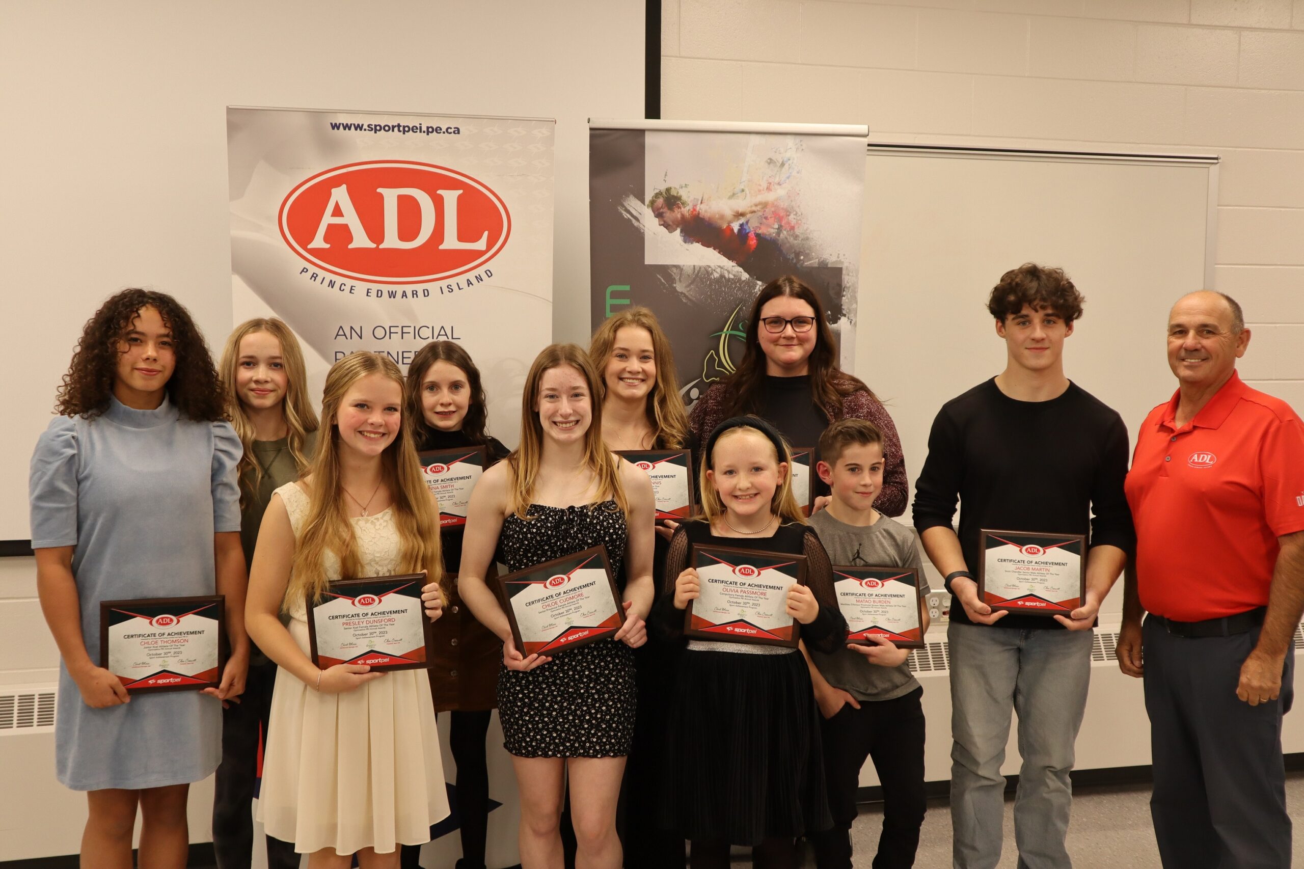 2023 Gymnastics PEI ADL Award winners - Sport PEI